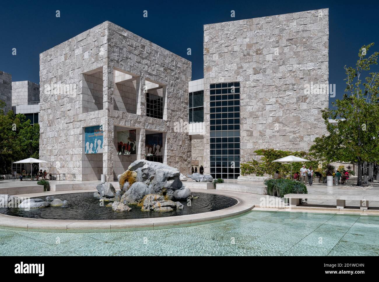 The Getty Centre, Los Angeles, California, USA. Building completed ...
