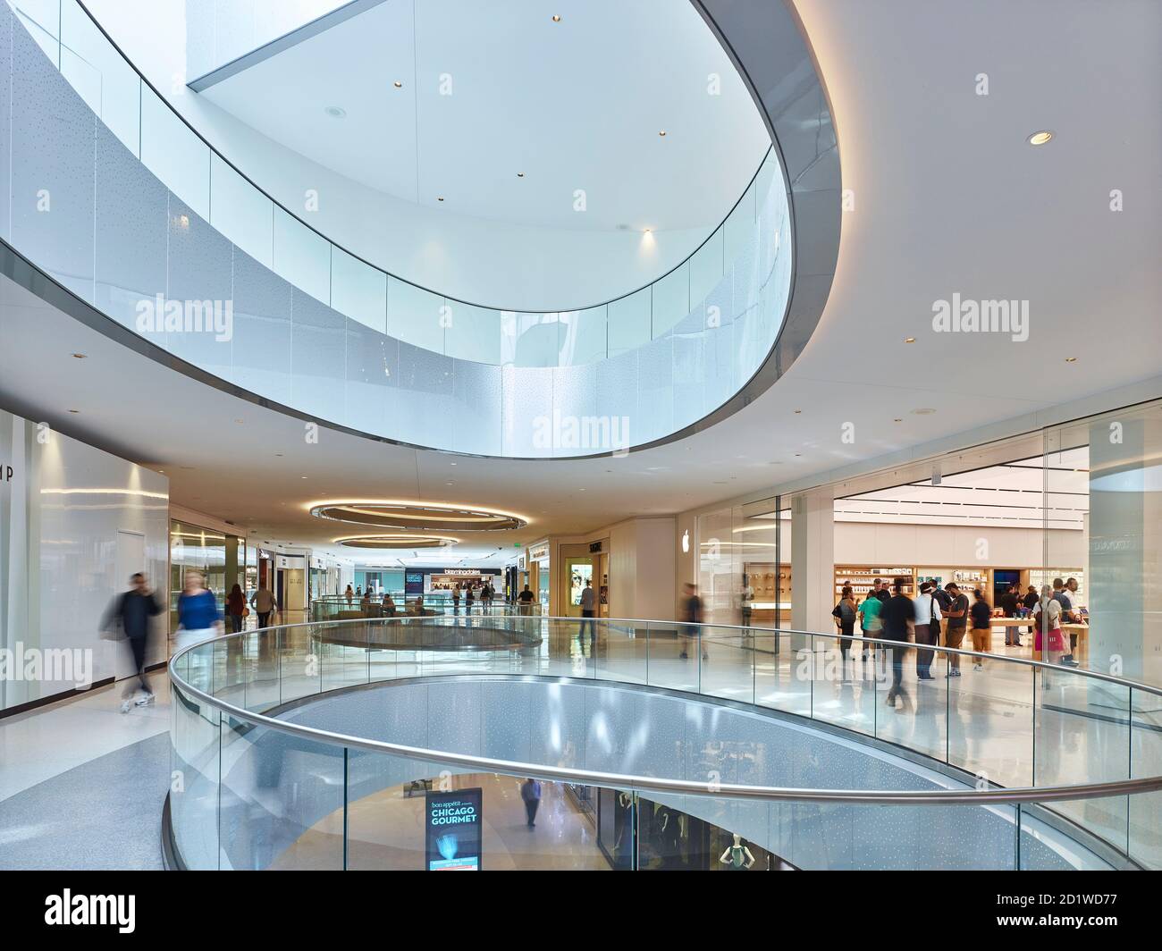 Interior view of the Beverly Center, Beverly Hills, Los Angeles ...