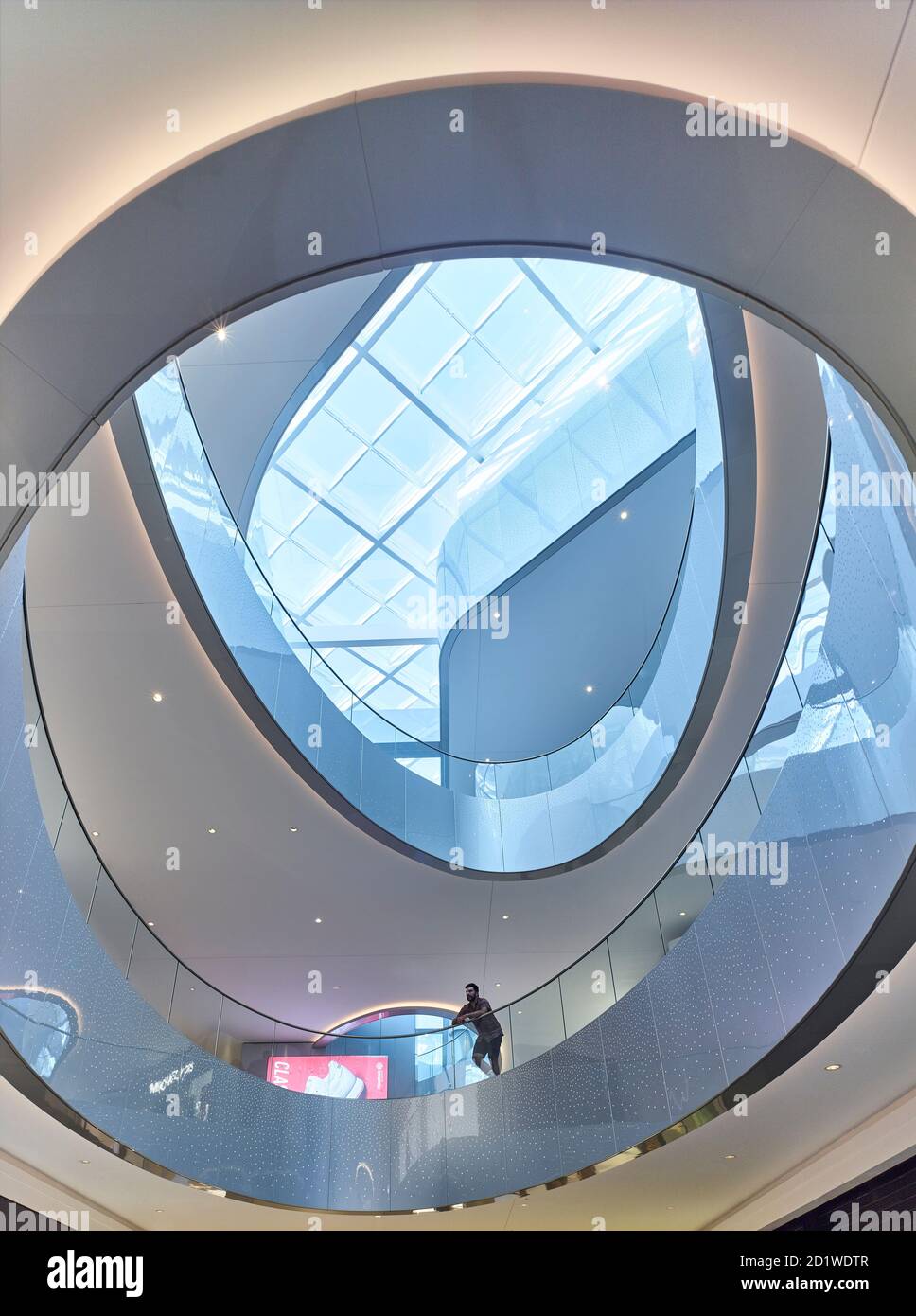 Interior view of the Beverly Center, Beverly Hills, Los Angeles ...