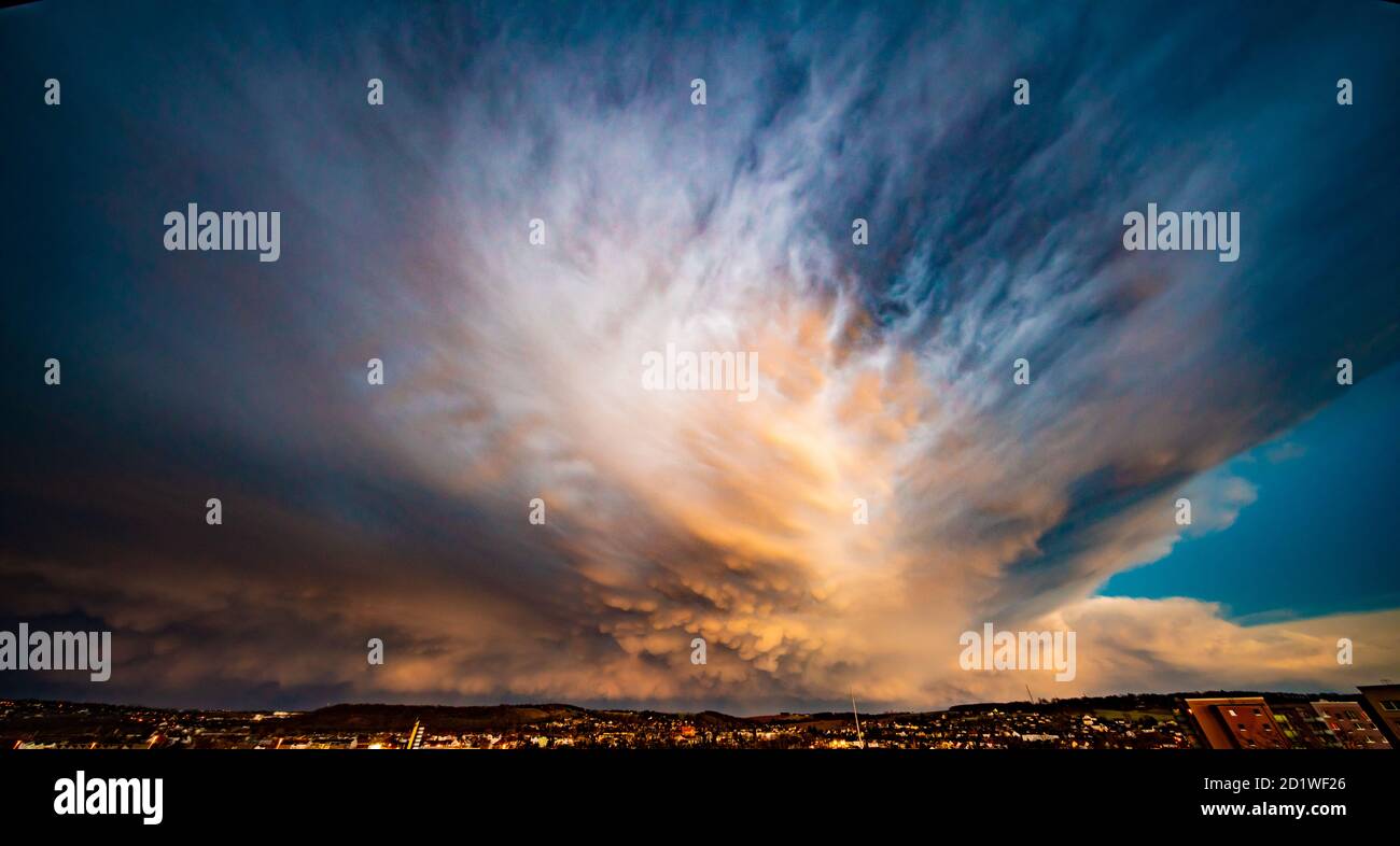 Sky with epic dramatic storm clouds during tornado Stock Photo - Alamy
