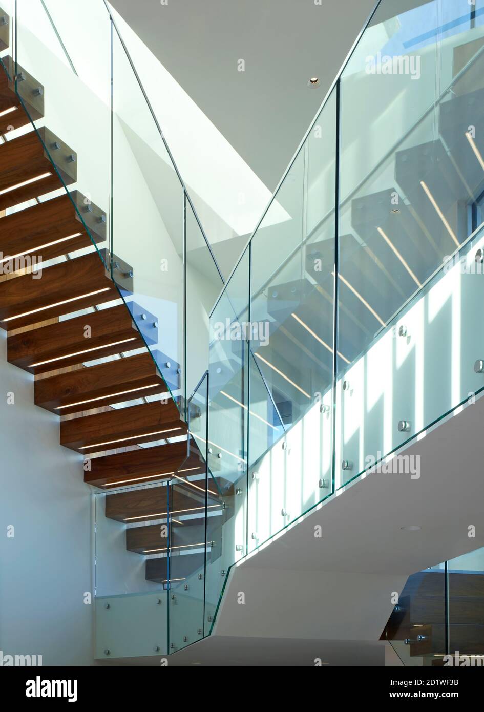 Interior view of Stradella House, Bel Air, California, USA, completed ...