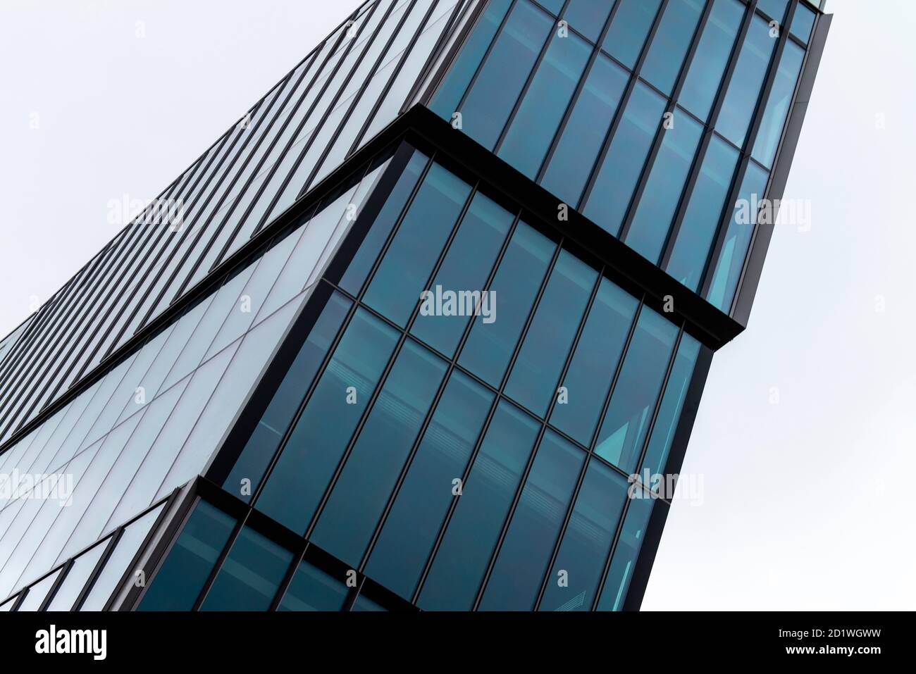 Exterior view of an office building in Warsaw, Poland, built in 2016 ...
