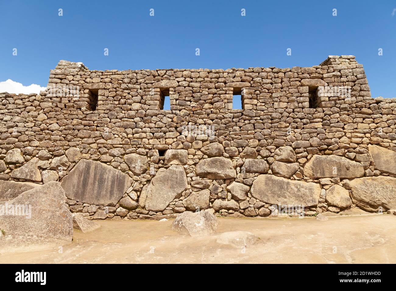 Machu Picchu, Peru - April 6, 2014: Architecture and details of the ...
