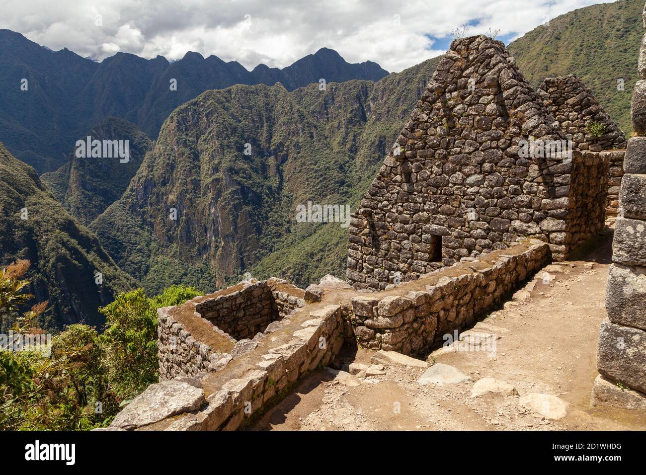 Machu Picchu, Peru - April 6, 2014: Architecture and details of the ...