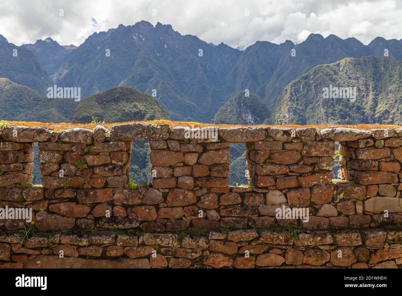 Machu Picchu, Peru - April 6, 2014: Architecture and details of the ...