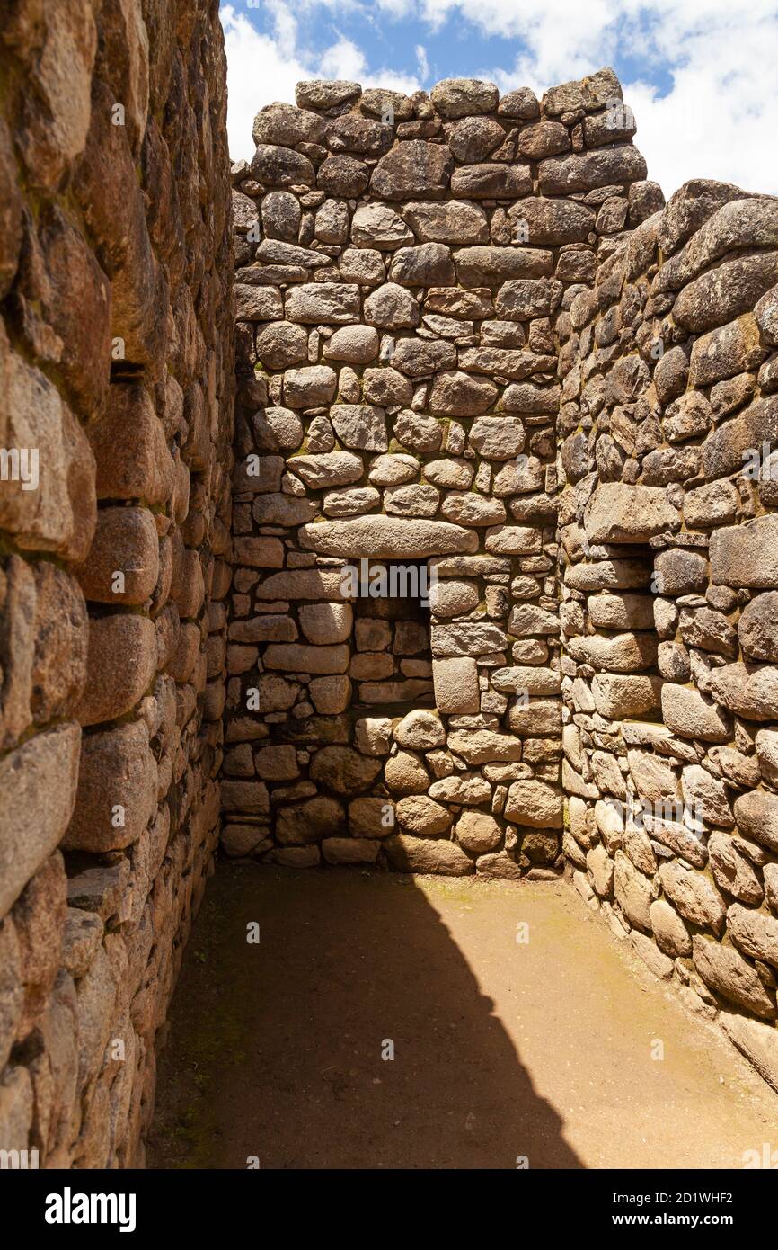 Machu Picchu, Peru - April 6, 2014: Architecture and details of the ...