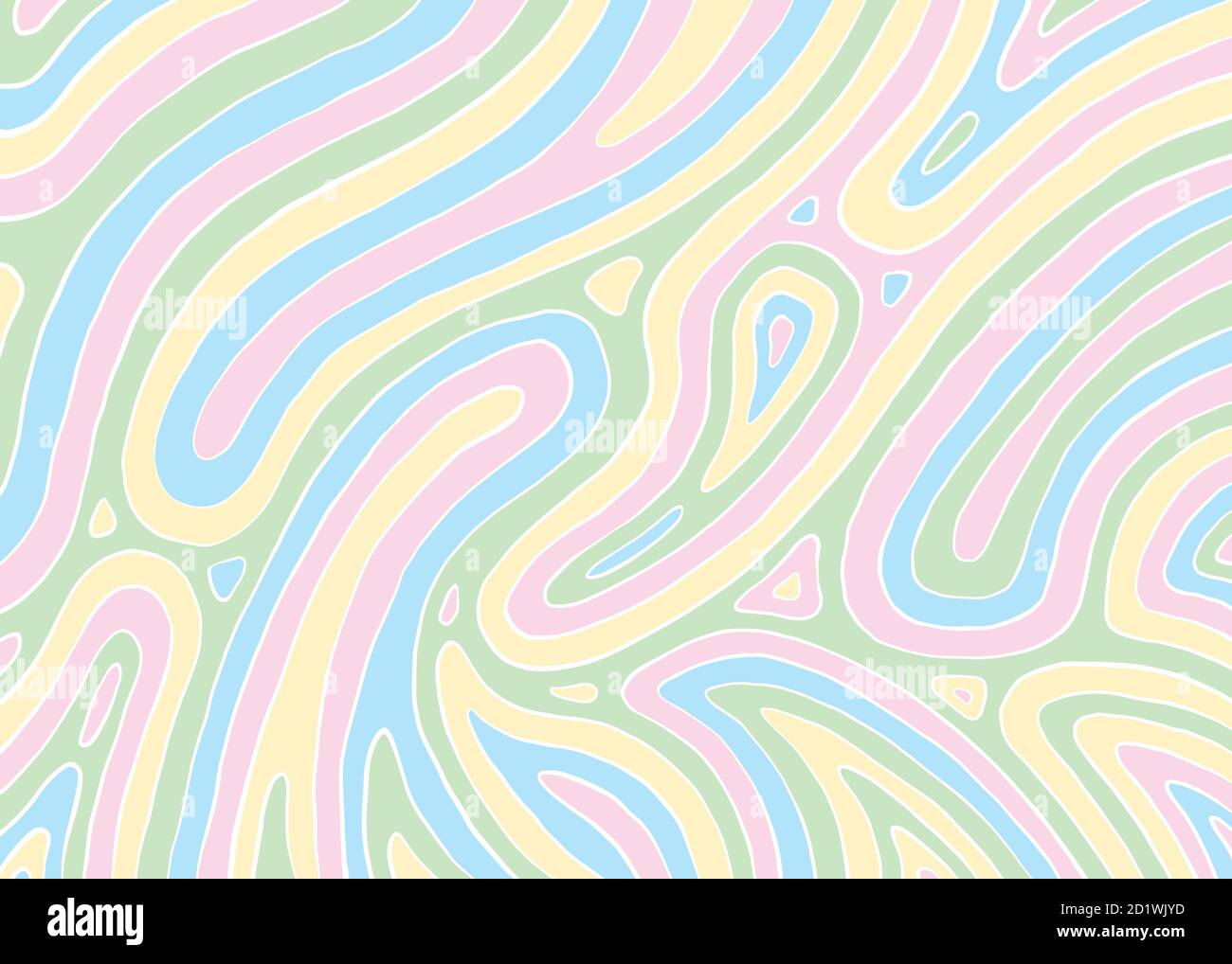 Abstract wave lines. Pastel line pattern. Vector illustration for web ...