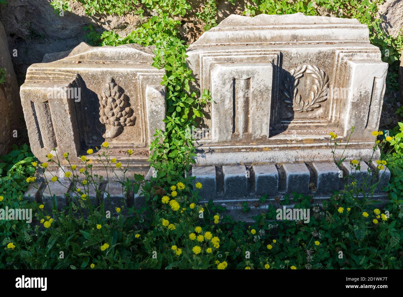 Ancient Roman remains, the Forum, Rome, Italy Stock Photo - Alamy