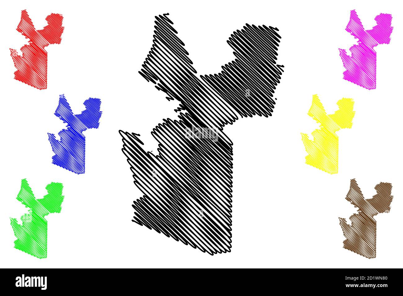 Ecatepec de Morelos City (United Mexican States, Mexico) map vector ...
