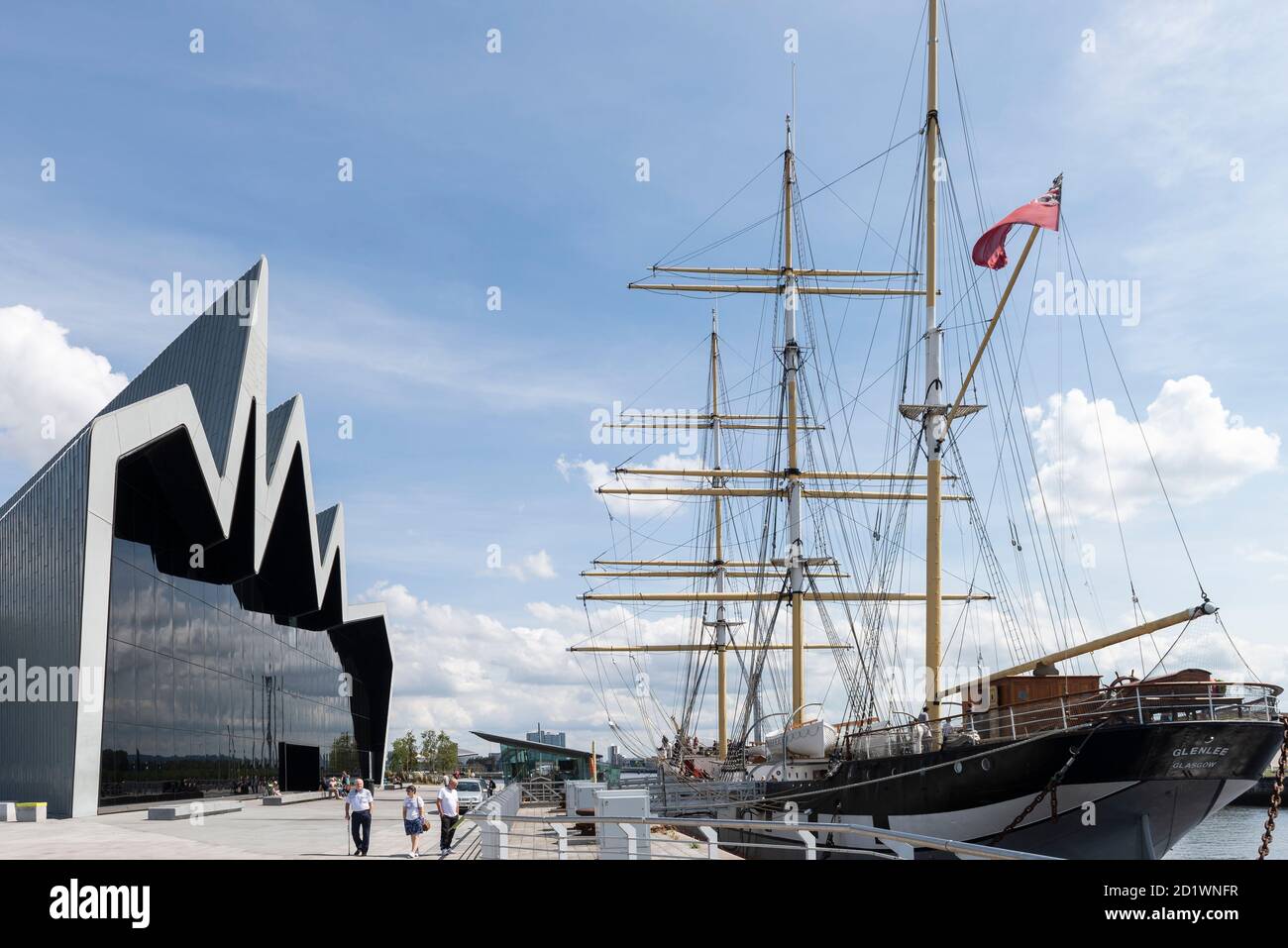 Exterior view of the Riverside Museum by Zaha Hadid Architects, the ...