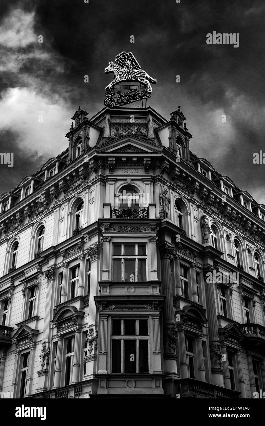 Rebuilt stone arch Black and White Stock Photos & Images - Alamy