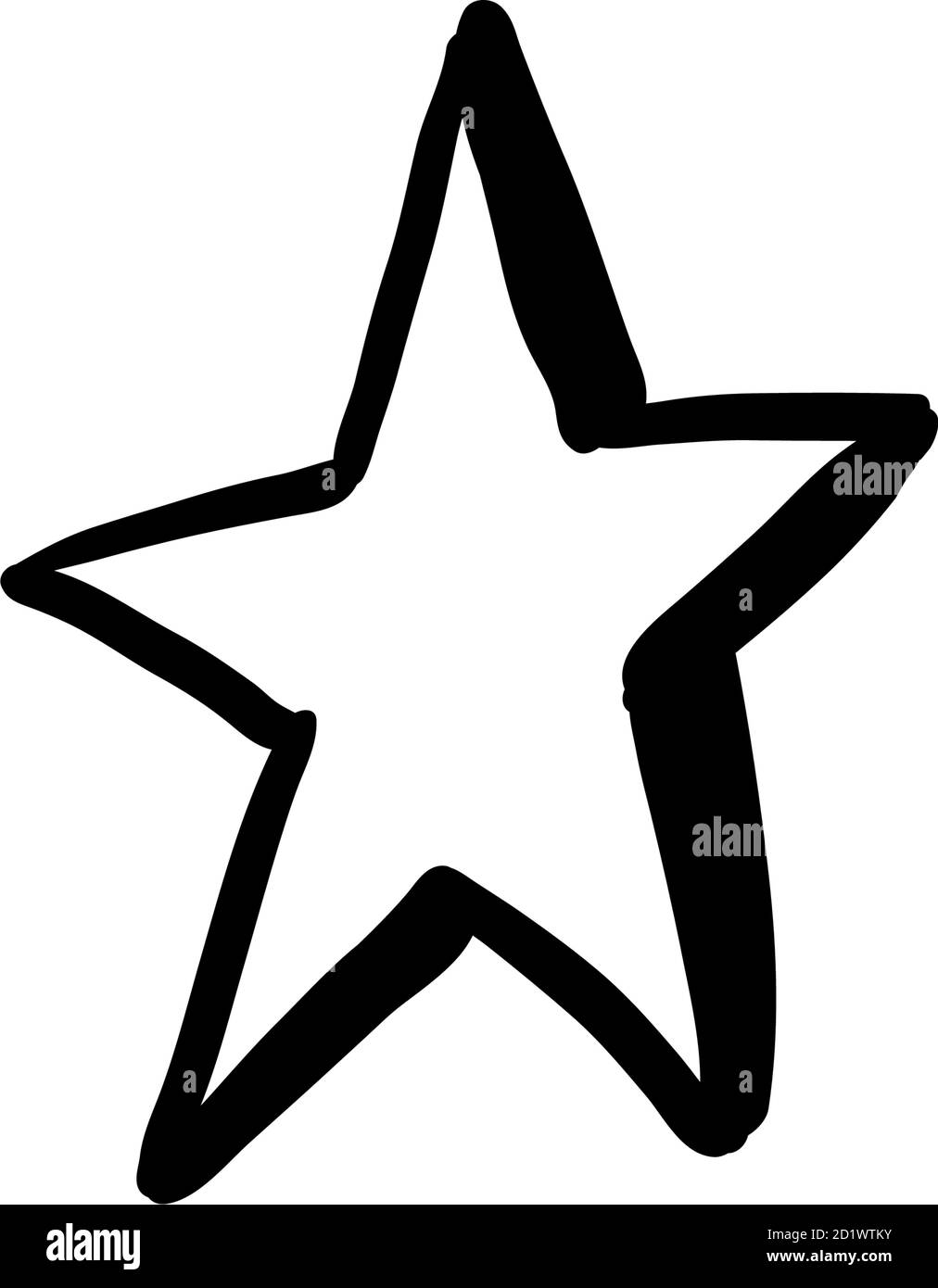 Halloween doodle star element. Isolated vector illustration for october ...