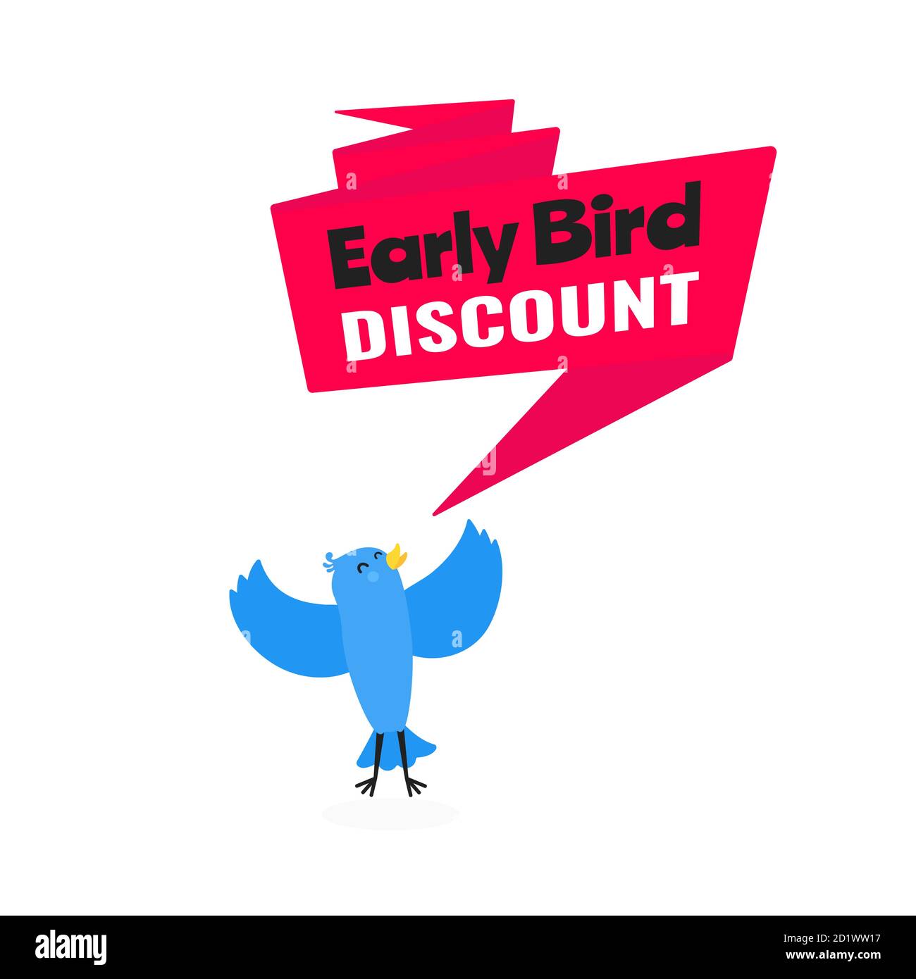 Early bird special offer discount sale event banner flat style design ...