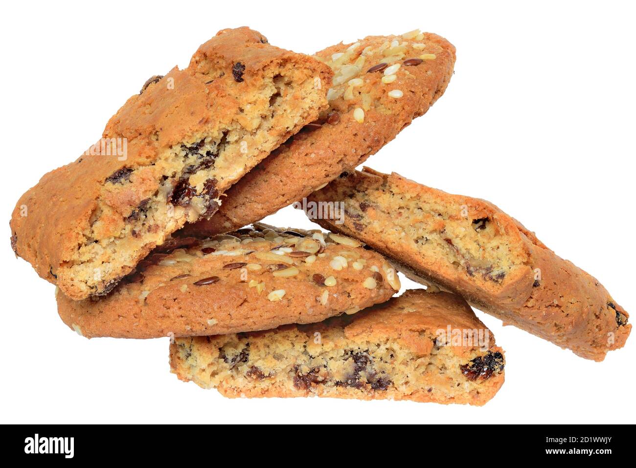 Round cereal biscuits with sunflower seeds, cunate, flax and oat flakes ...