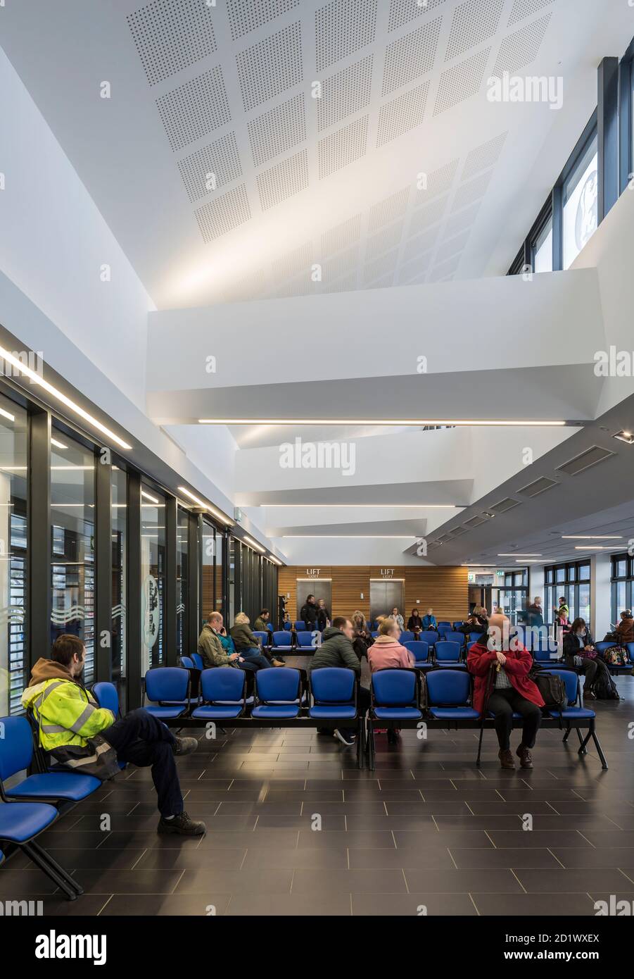 Waiting room in the Brodick Ferry Terminal, Isle of Arran, Scotland, UK ...