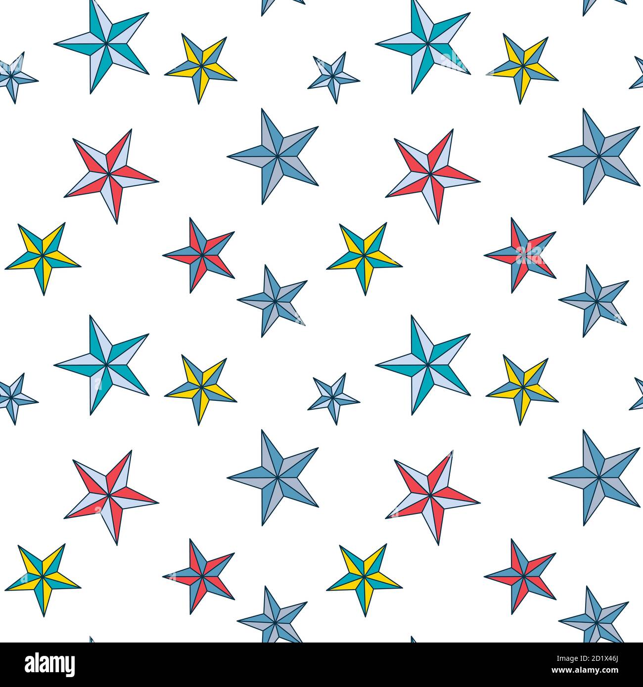 Repeating black white star pattern hi-res stock photography and images ...