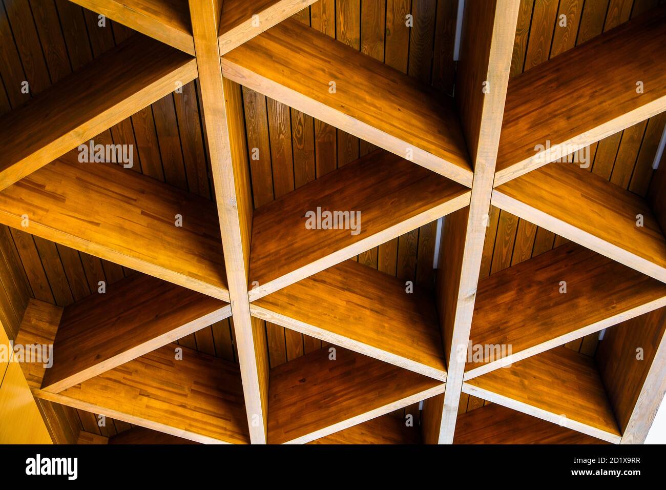 Roofing Construction. Wooden Roof Frame House Construction. Abstract ...