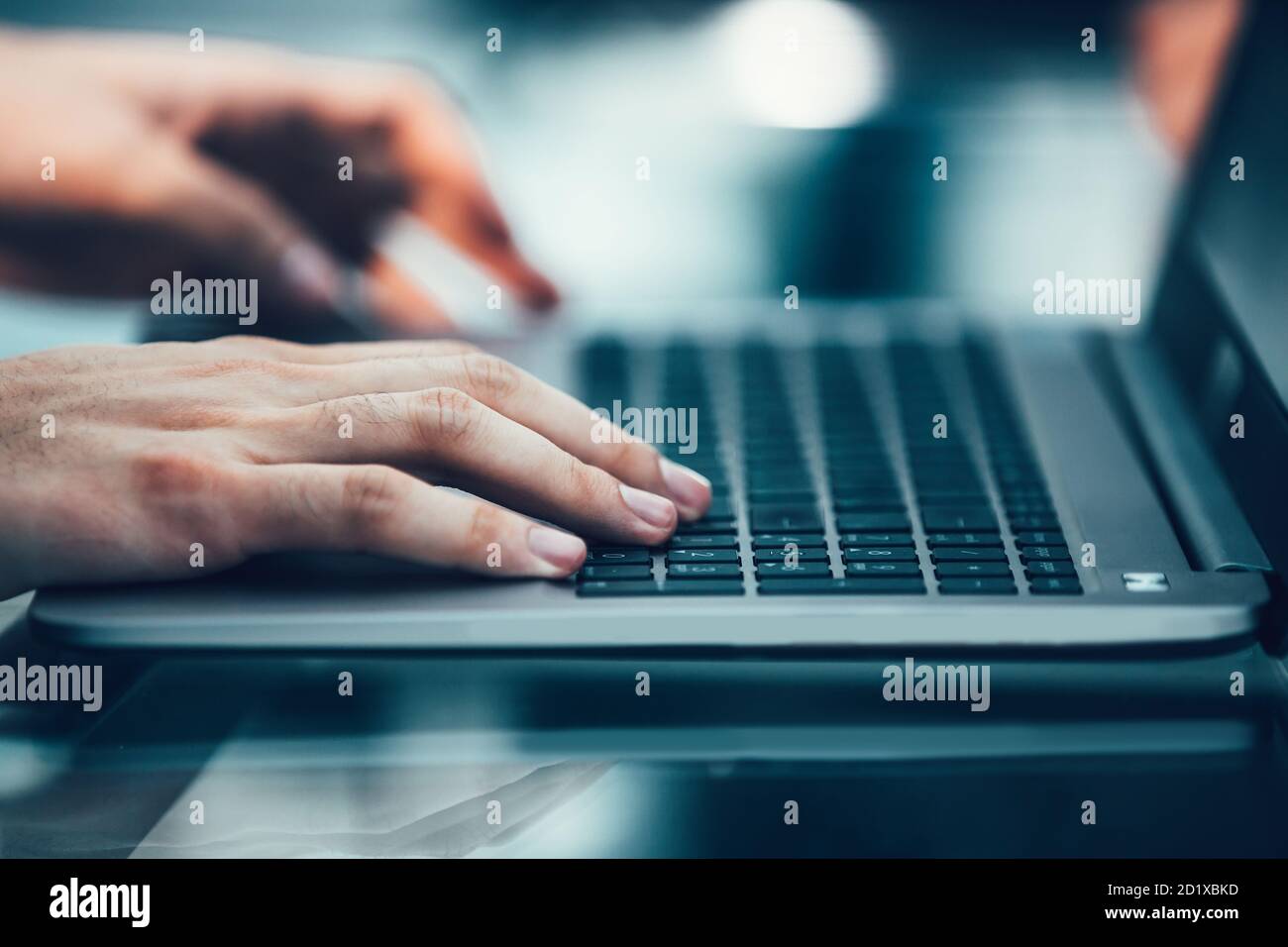 Business man preparing work typing hi-res stock photography and images ...