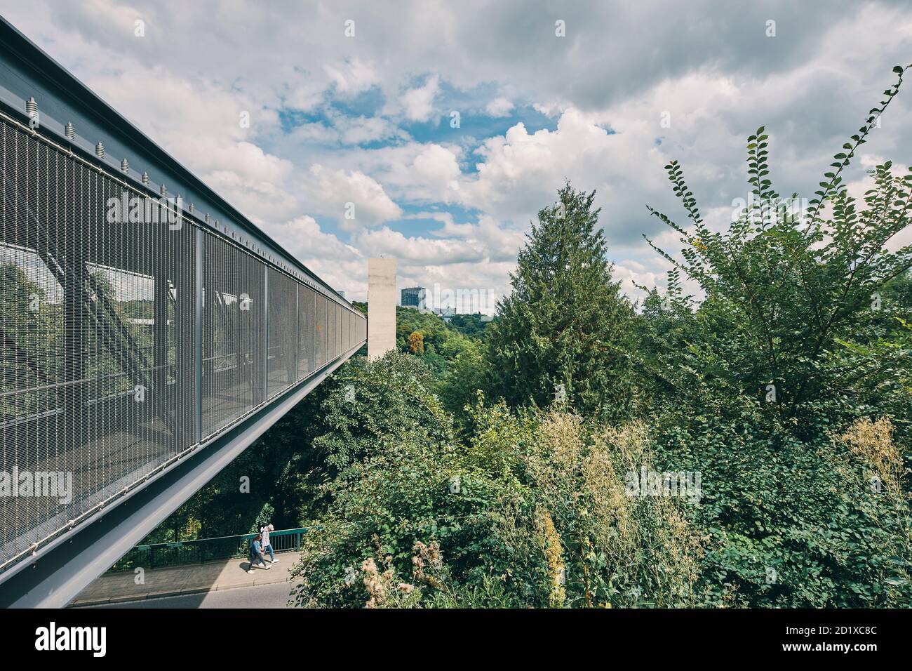 Pfaffenthal Lift in Luxembourg, connects the historic district of ...