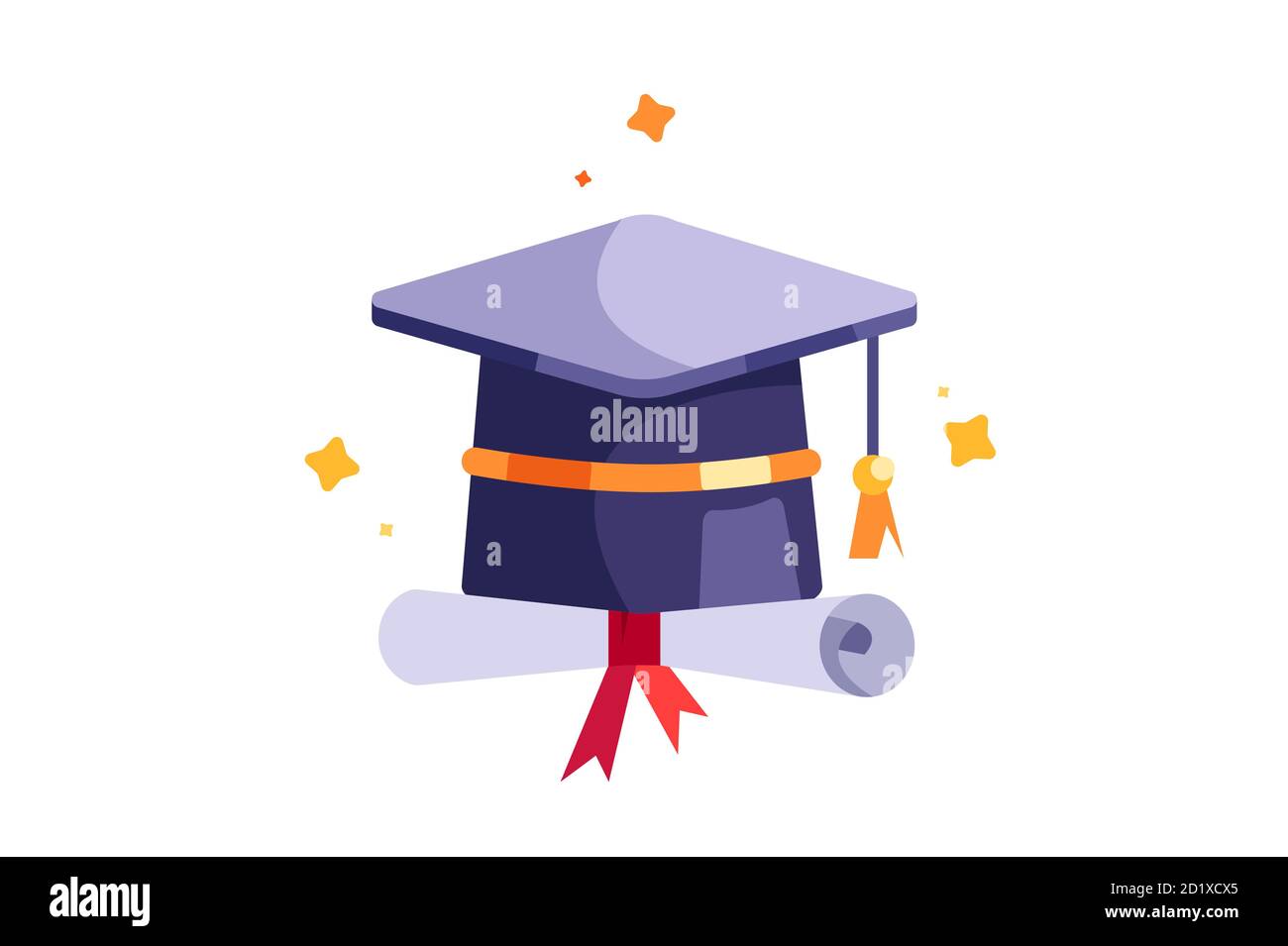 Graduation cap tassel in Cut Out Stock Images & Pictures - Alamy