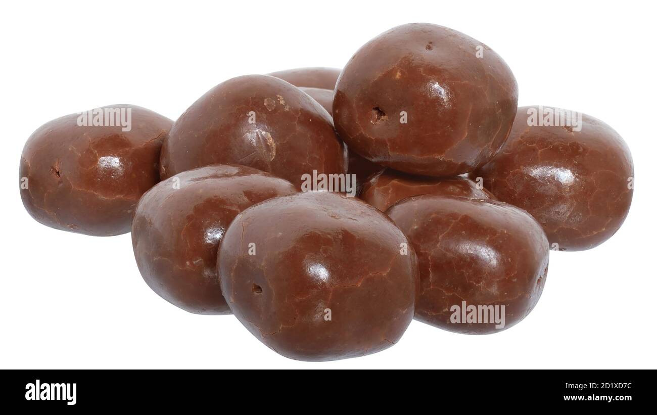 Chocolate balls isolated on a white background Stock Photo - Alamy