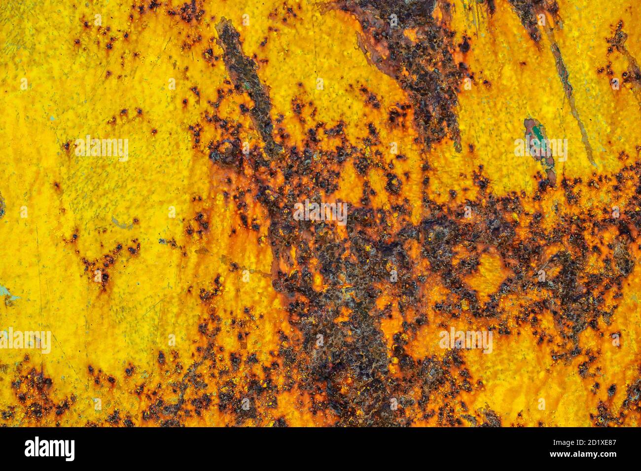 Rusty yellow metal background surface Stock Photo - Alamy
