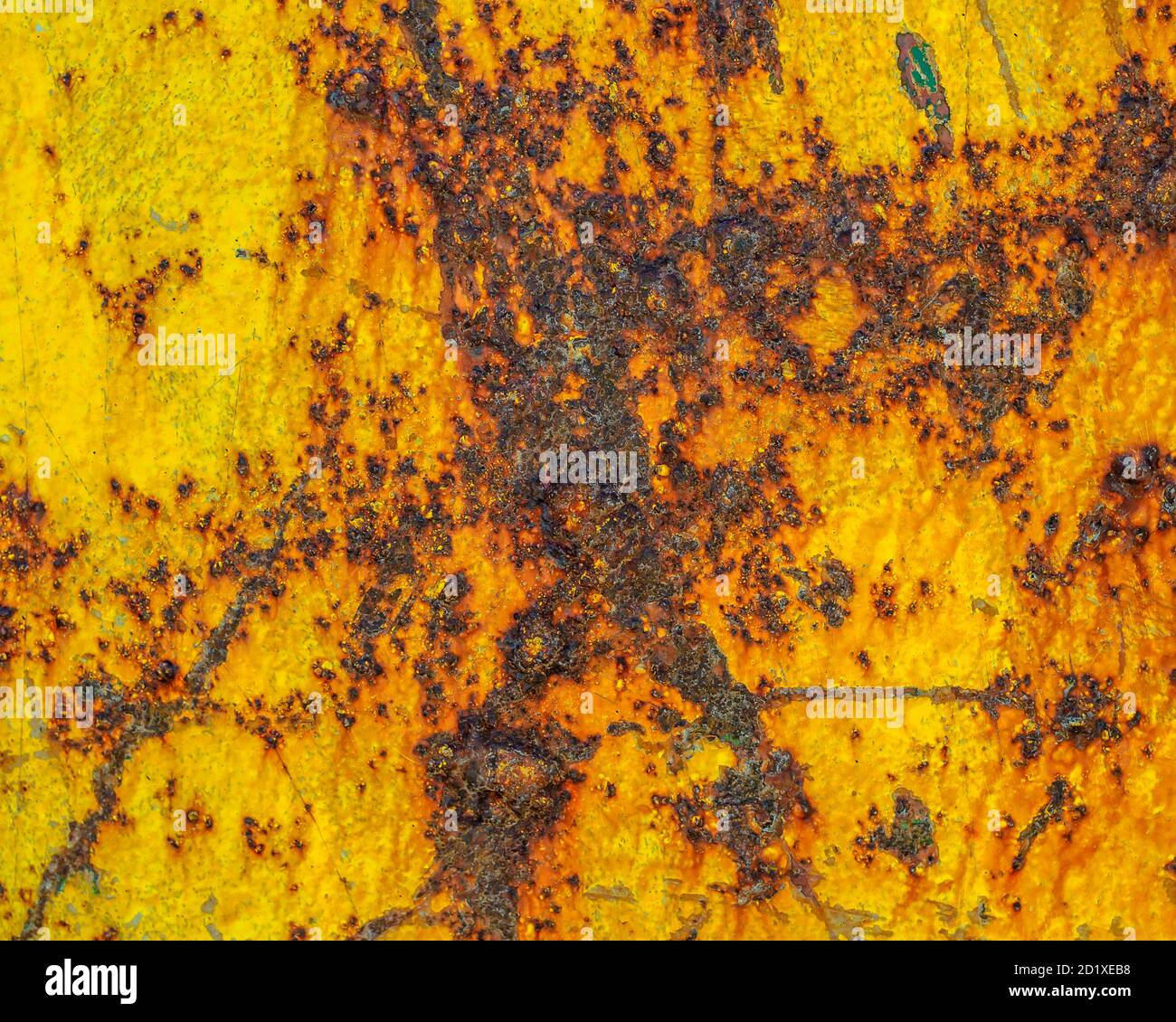 Rusty yellow metal background surface Stock Photo - Alamy