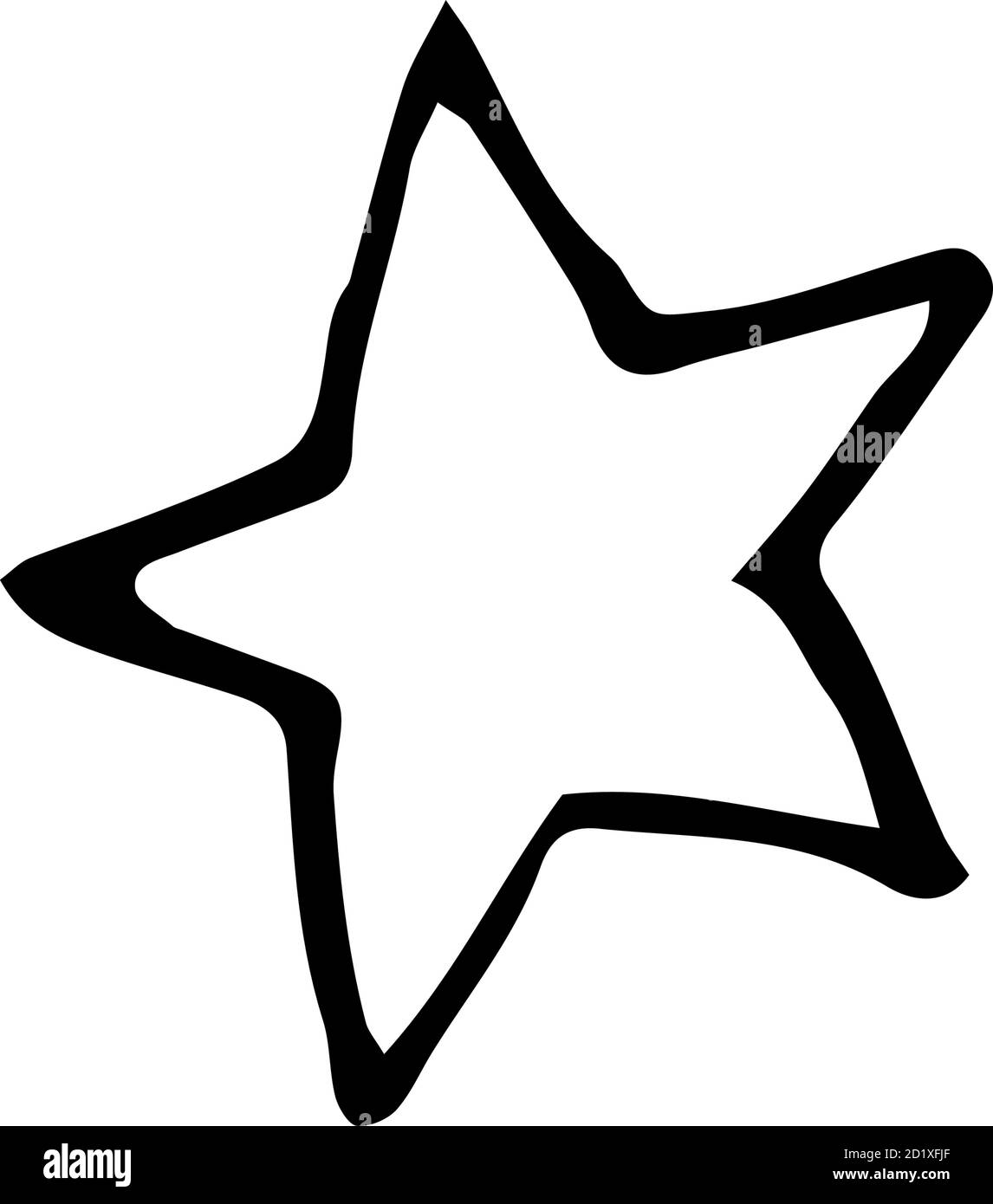 Halloween doodle star element. Isolated vector illustration for october ...