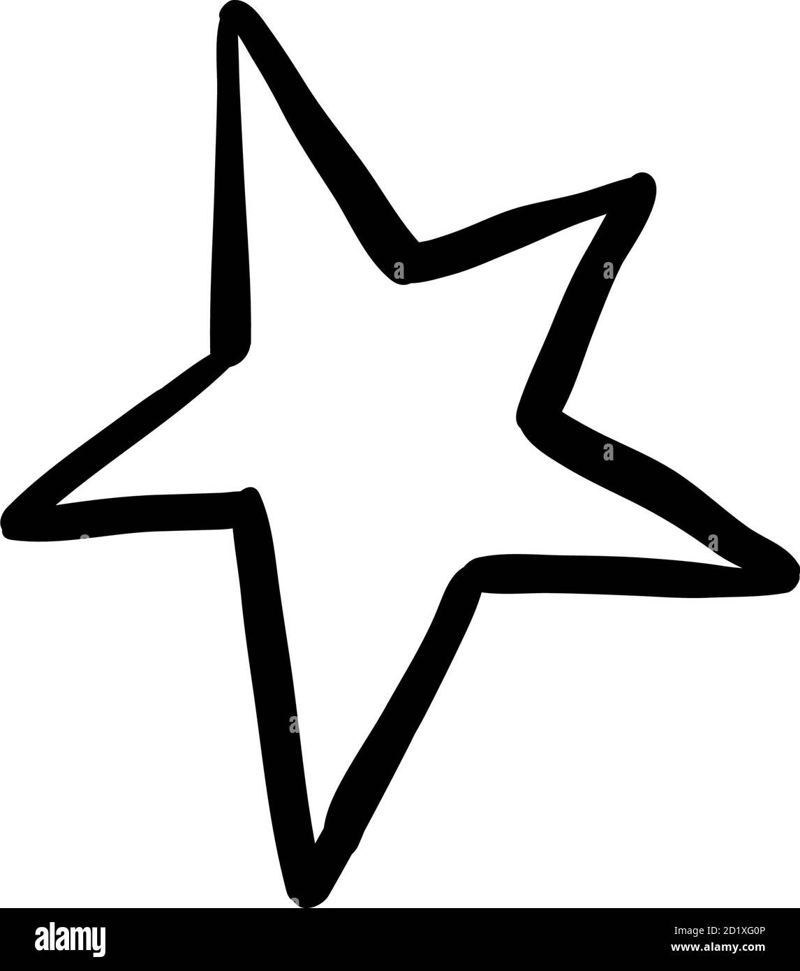 Halloween doodle star element. Isolated vector illustration for october ...