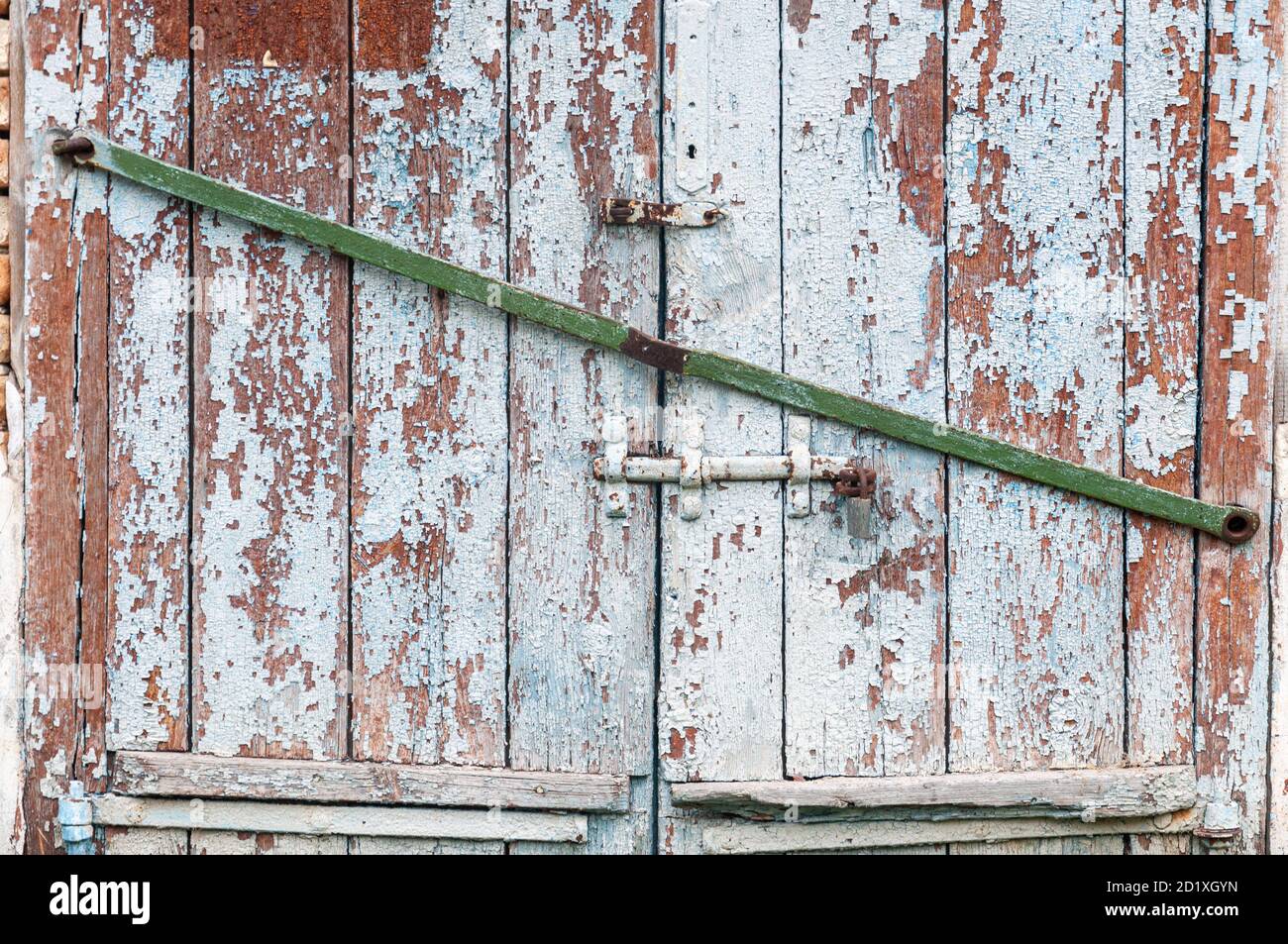 Old vintage rusty double doors Stock Photo - Alamy