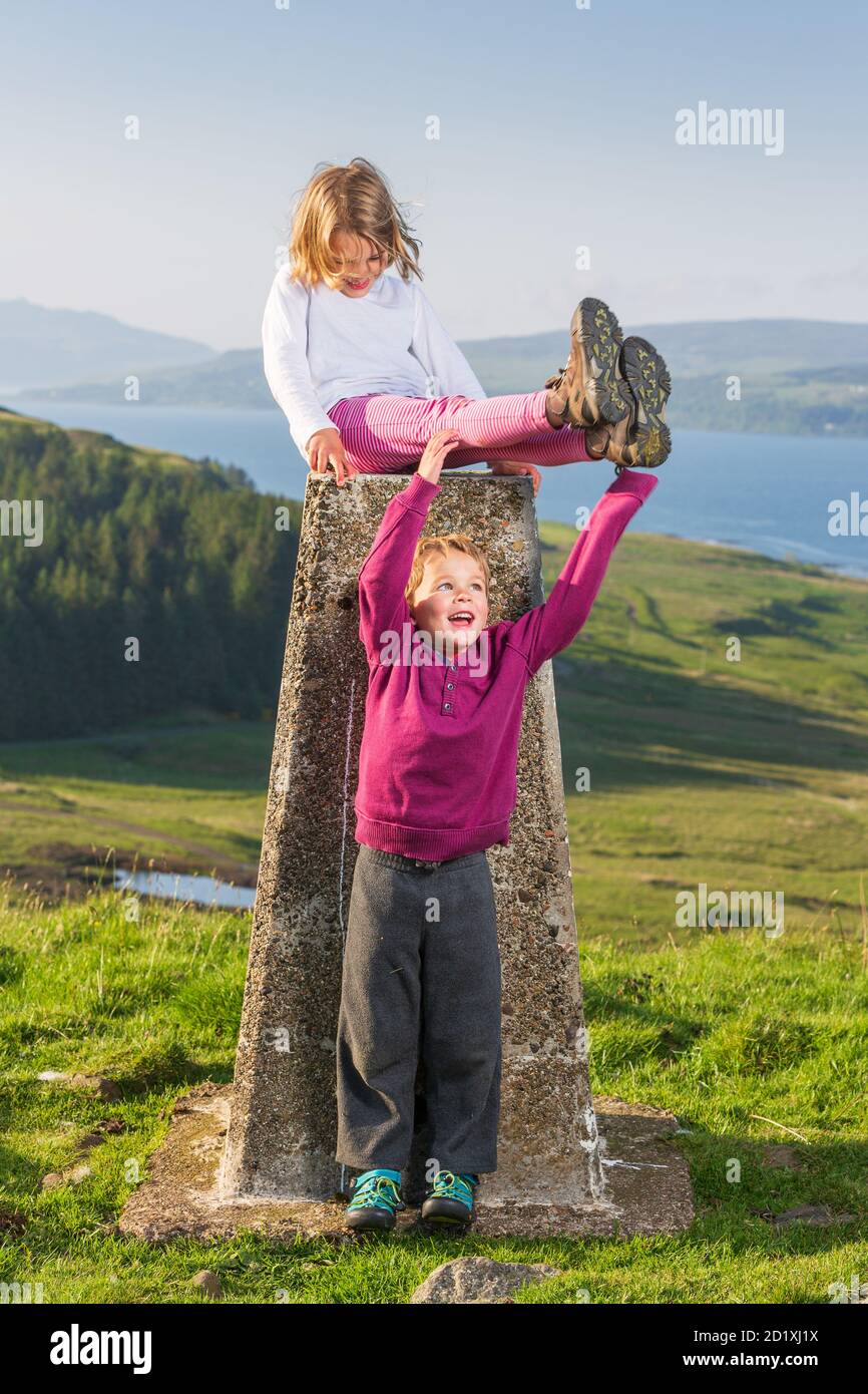 Child trig point hi-res stock photography and images - Alamy