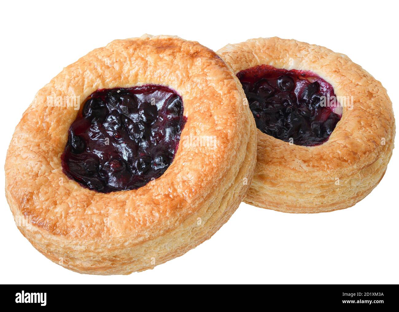 Sweet bun with berry filling isolated on white background Stock Photo ...