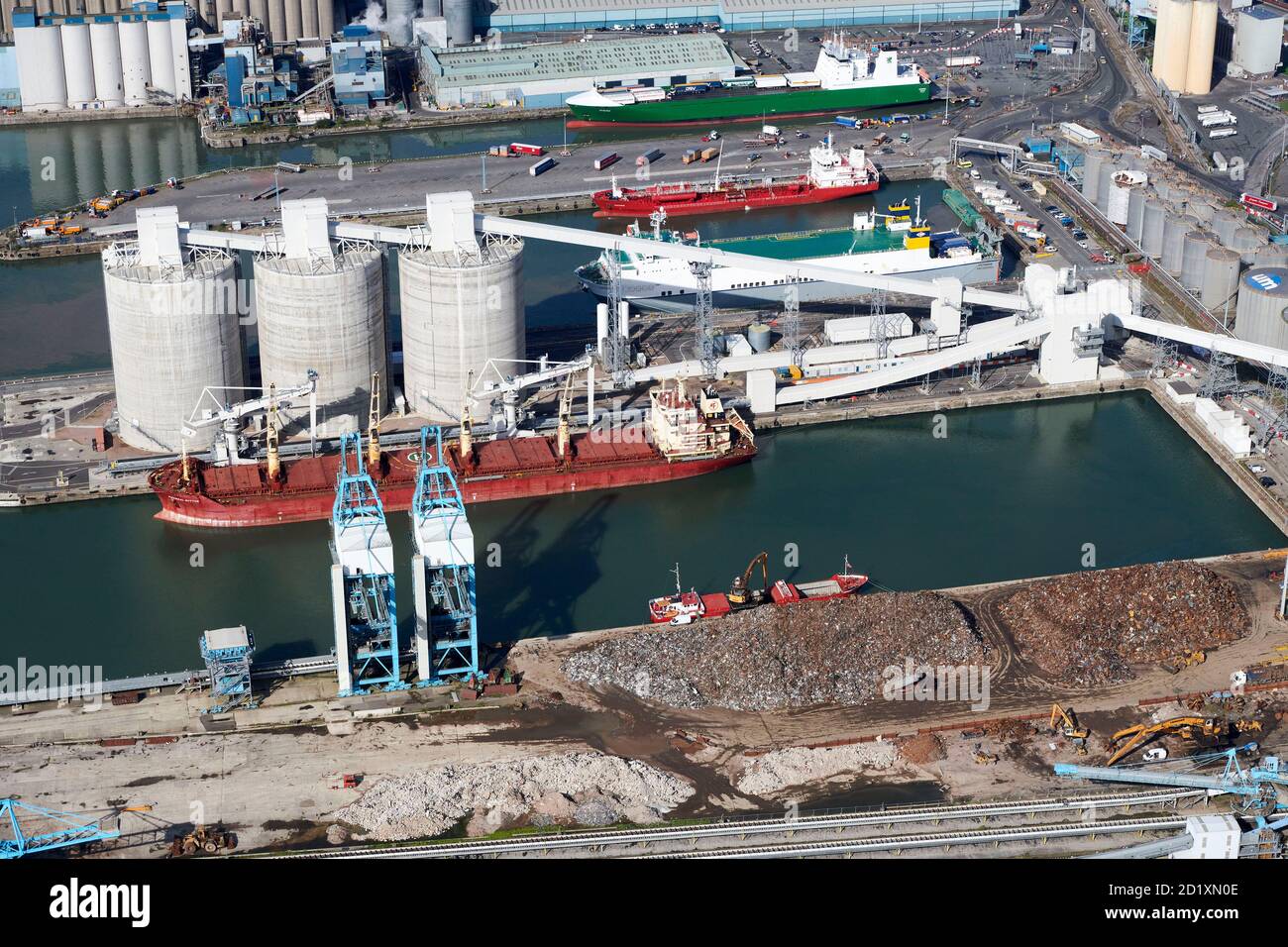 Aerial liverpool north docks hi-res stock photography and images - Alamy