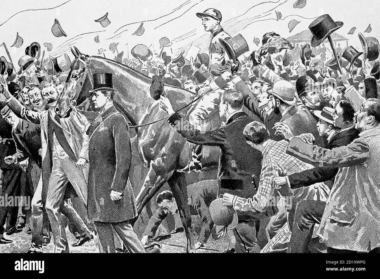 Lord rosebery horse Black and White Stock Photos & Images - Alamy