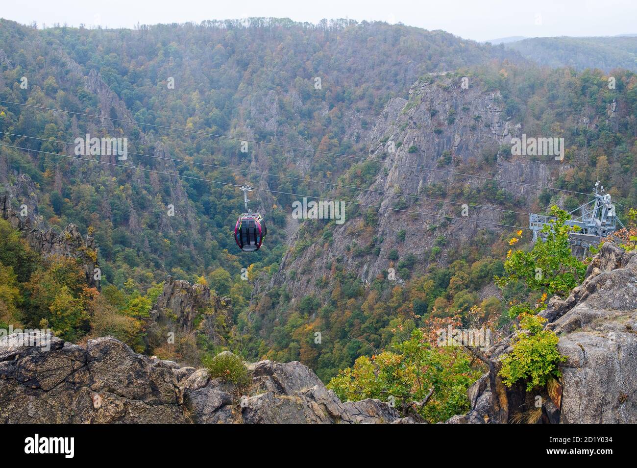 Thale, Germany. 06th Oct, 2020. One of the cable cars of the Thale ...