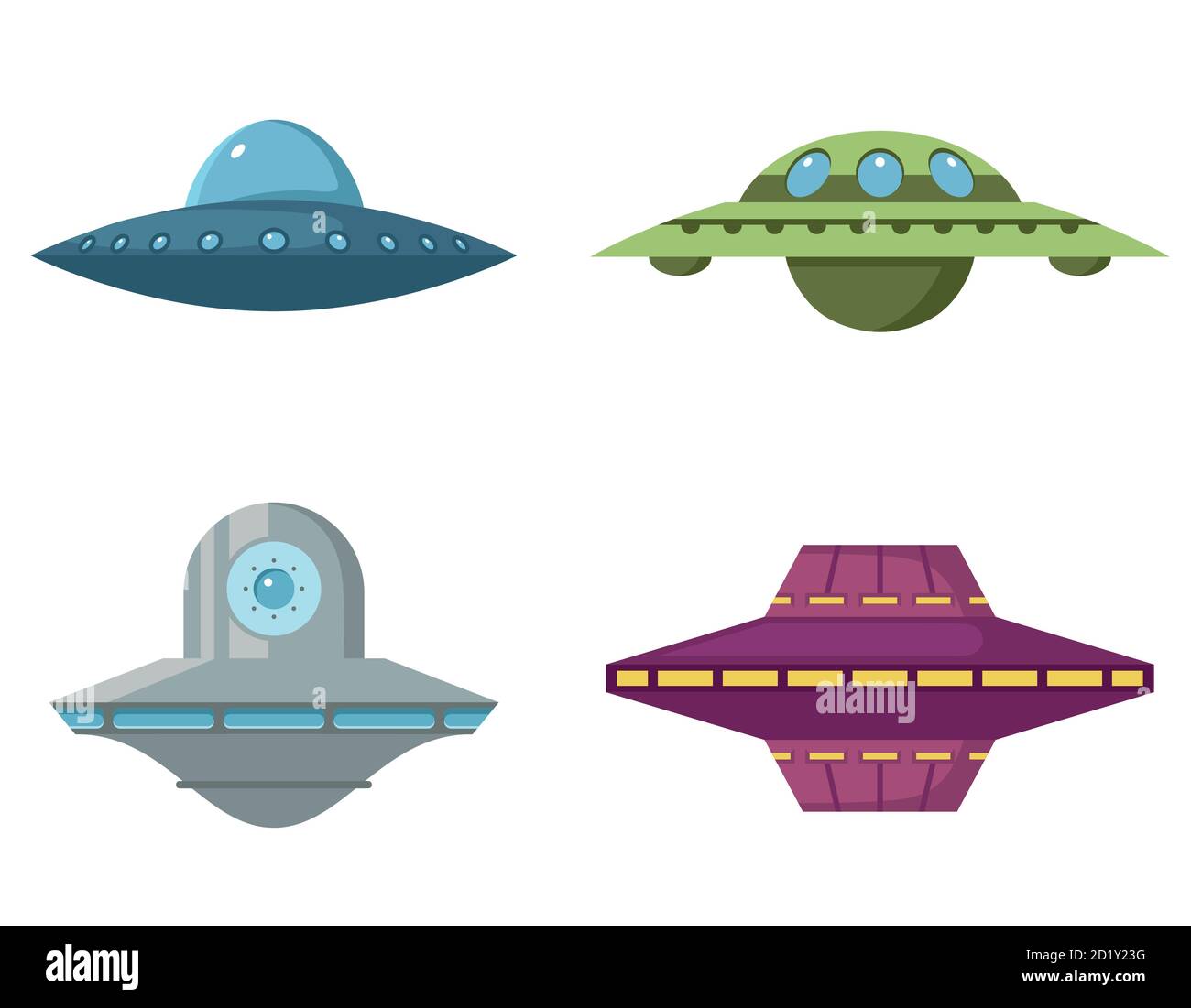 Cartoon flying saucer hi-res stock photography and images - Alamy