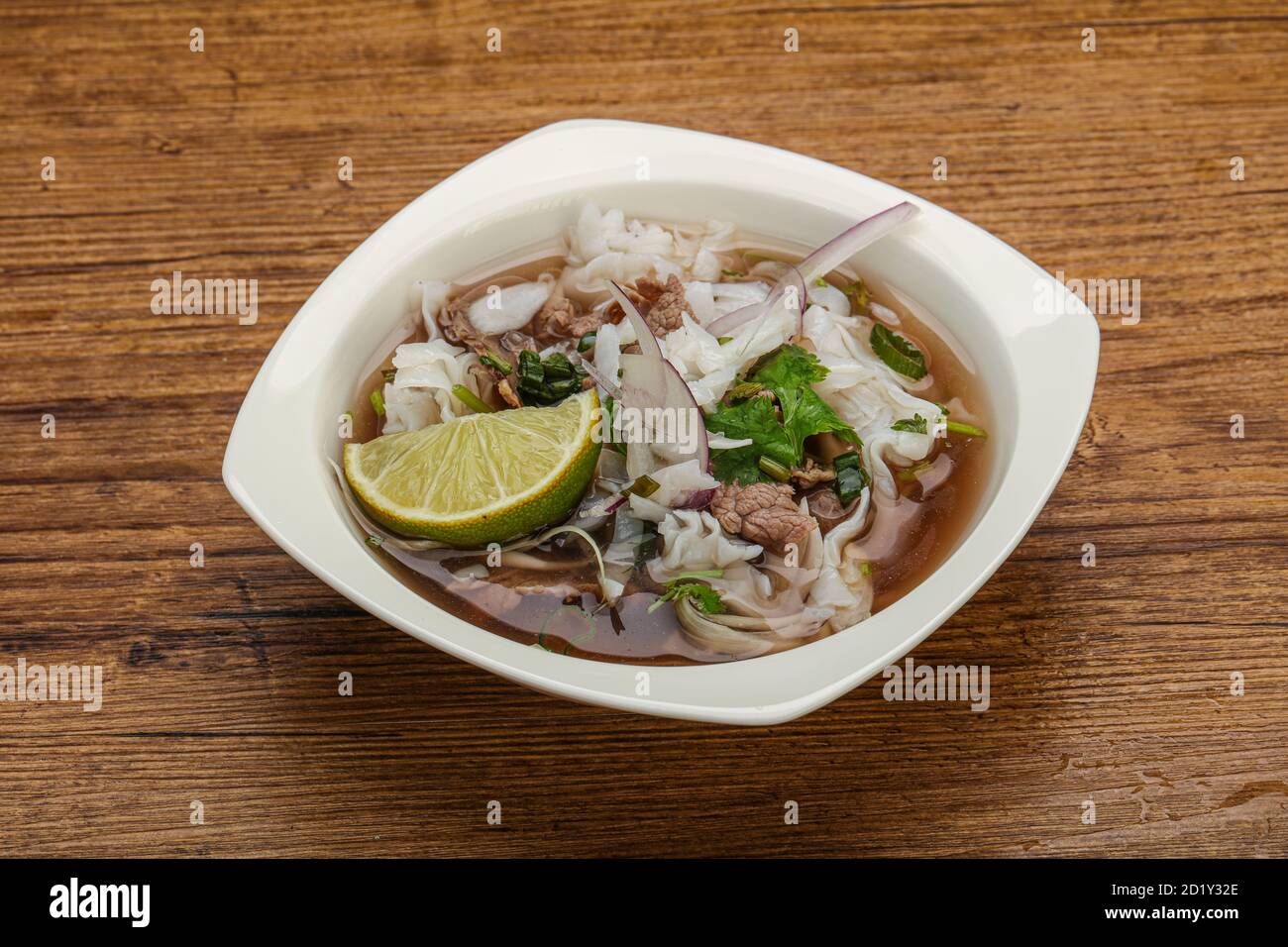 Vietnamese cuisine - beef Pho Bo soup Stock Photo - Alamy