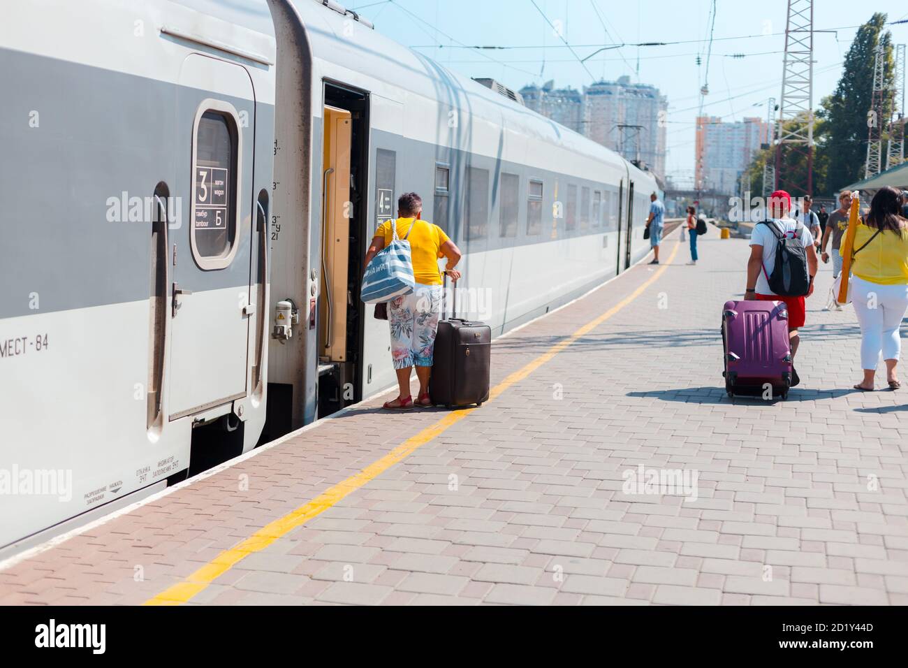 Fat train passenger hi-res stock photography and images - Alamy