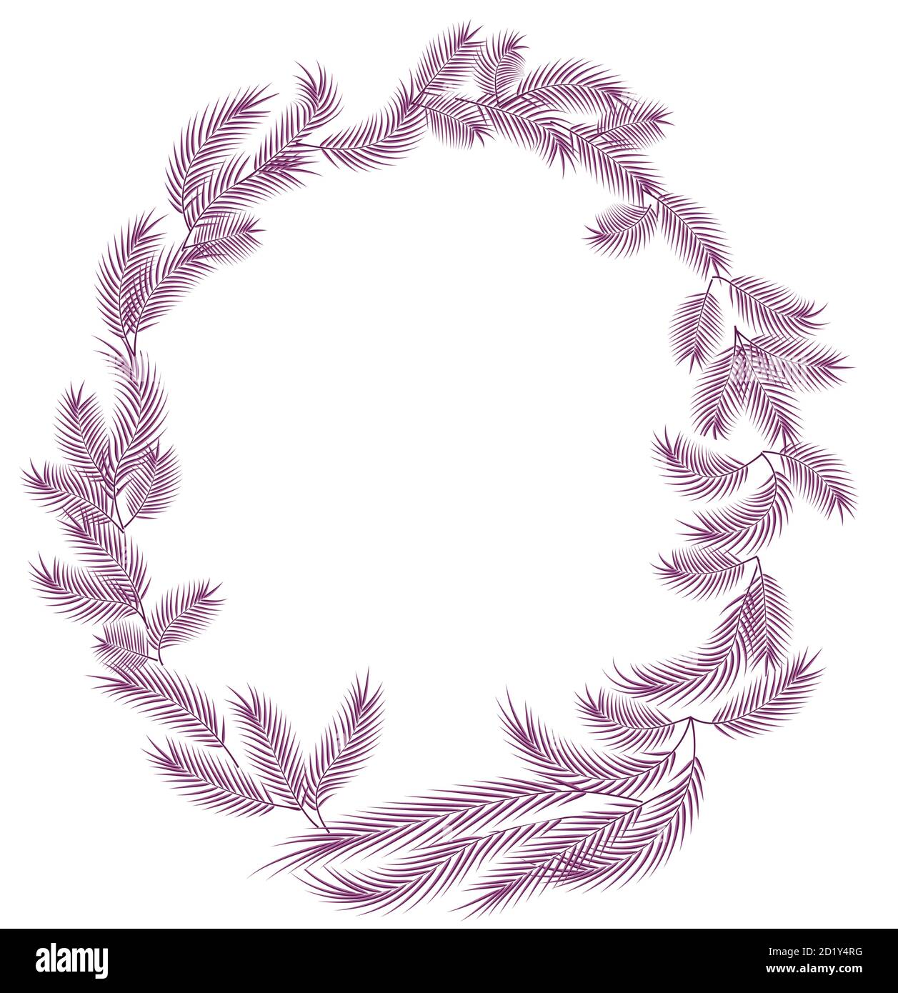 Palm border Cut Out Stock Images & Pictures - Alamy
