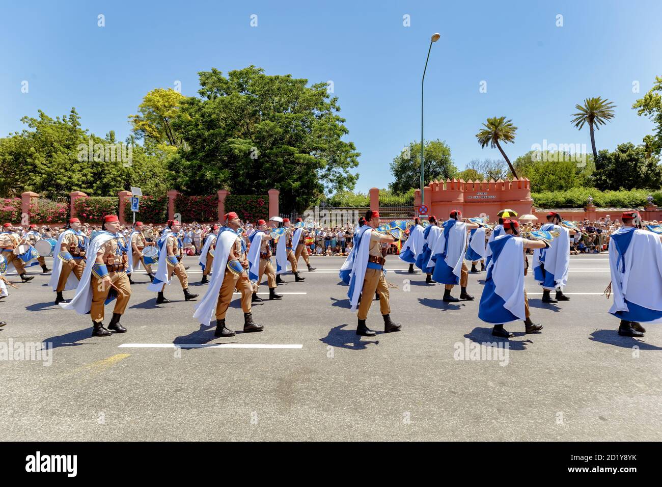 Seville, Spain - June 01, 2019: Indigenous Regular Forces of Melilla ...