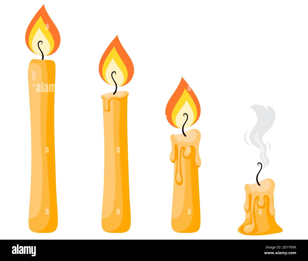 Animated Birthday Candles Burning