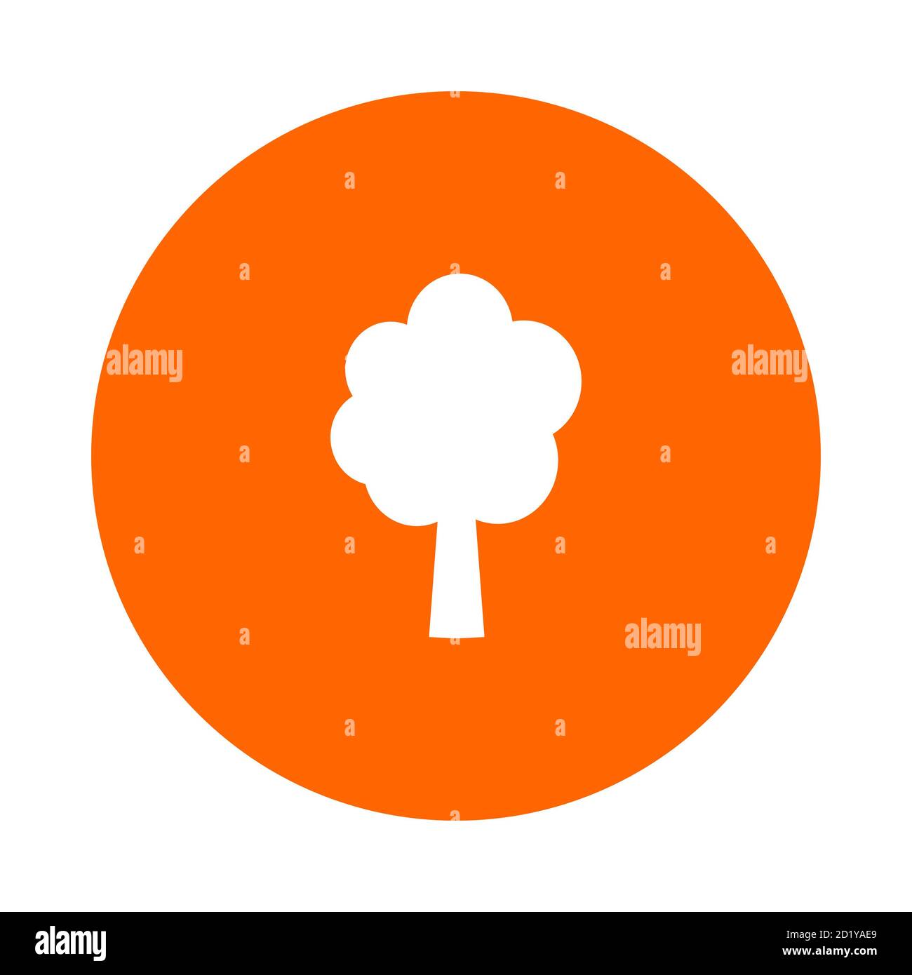 Tree and circle Stock Photo - Alamy
