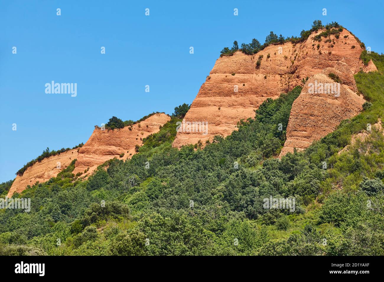 Roman antique gold mine in Spain. Las Medulas. Unesco Heritage Stock ...