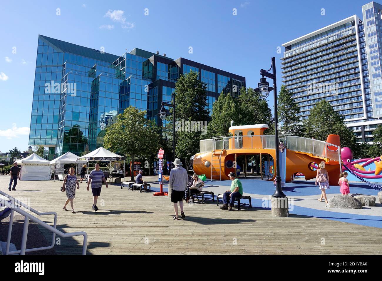 Harbourwalk Boardwalk And Playground The Waterfront In Halifax Nova ...
