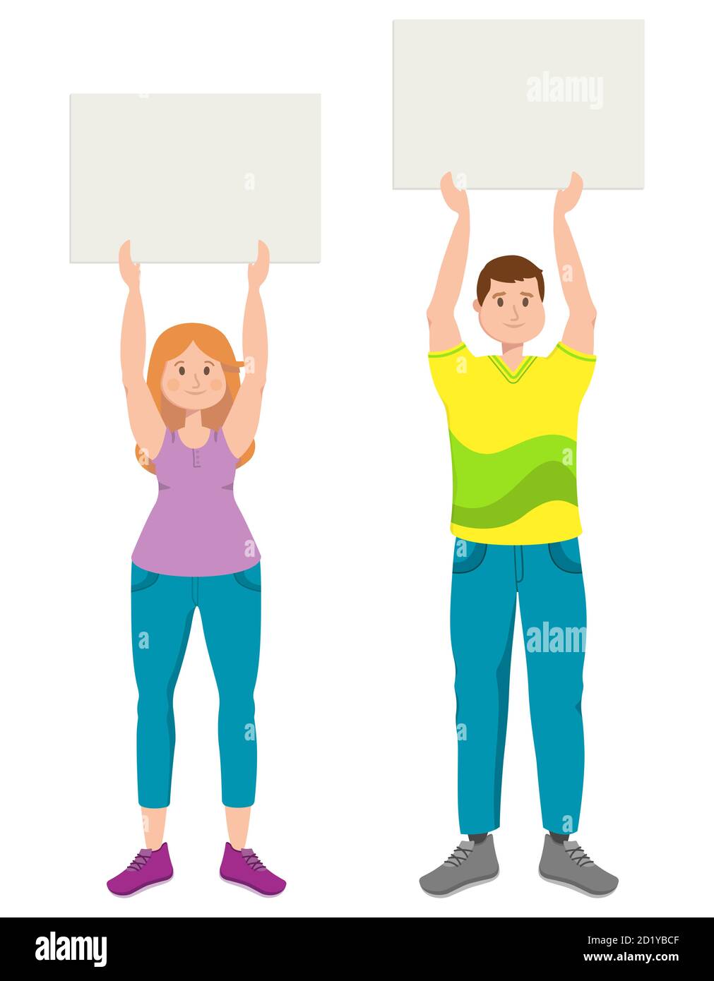 Cartoon characters man woman hi-res stock photography and images - Alamy