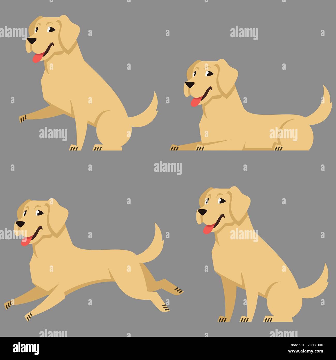 Cartoon labrador dog running isolated Stock Vector Images - Alamy Cartoon labrador dog running isolated Stock Vector Images - Alamy