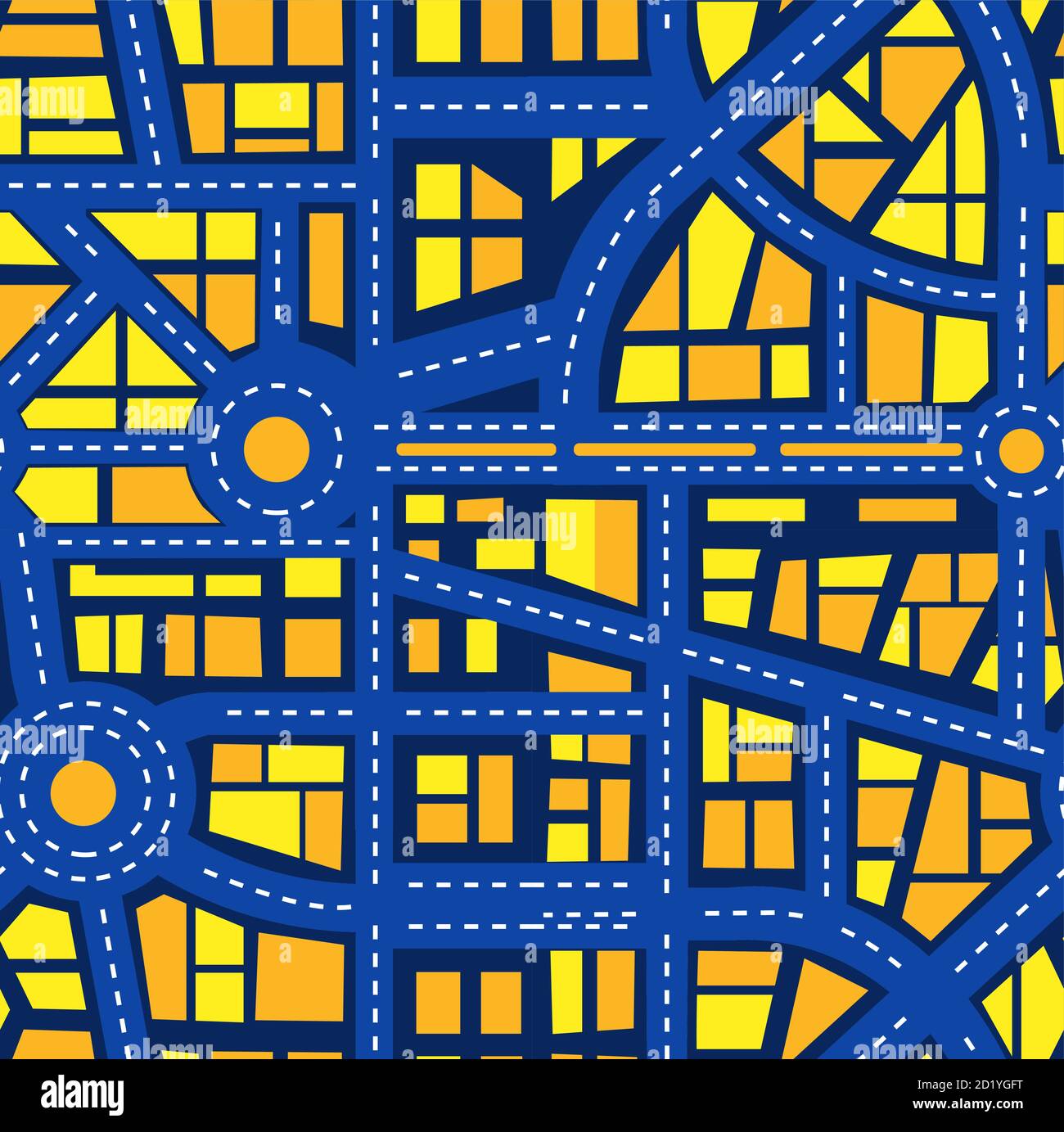 The night, neon, purple map of the city is a seamless Stock Vector ...