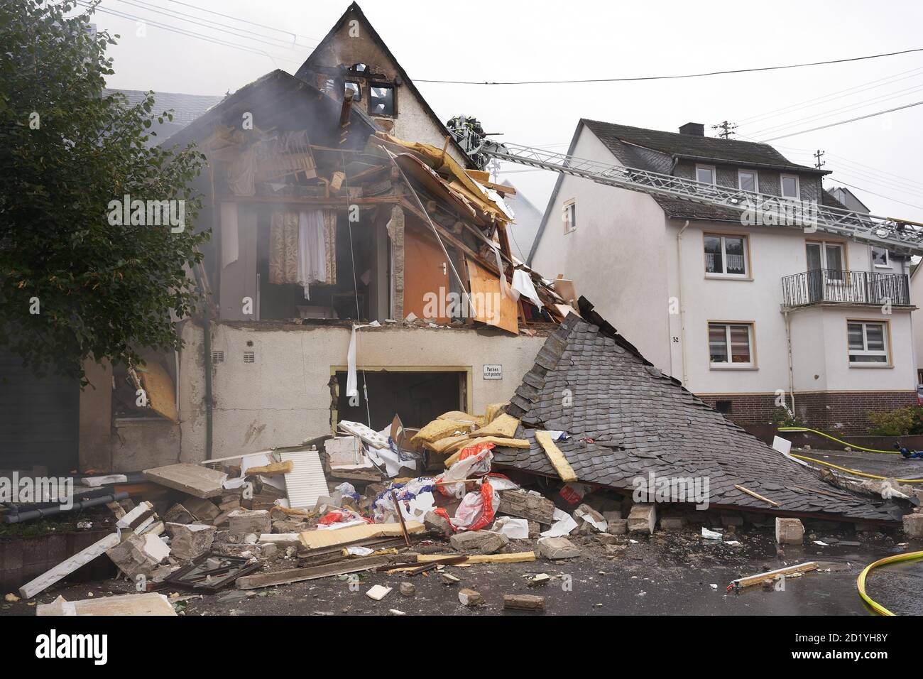 Residential gas explosion hi-res stock photography and images - Alamy