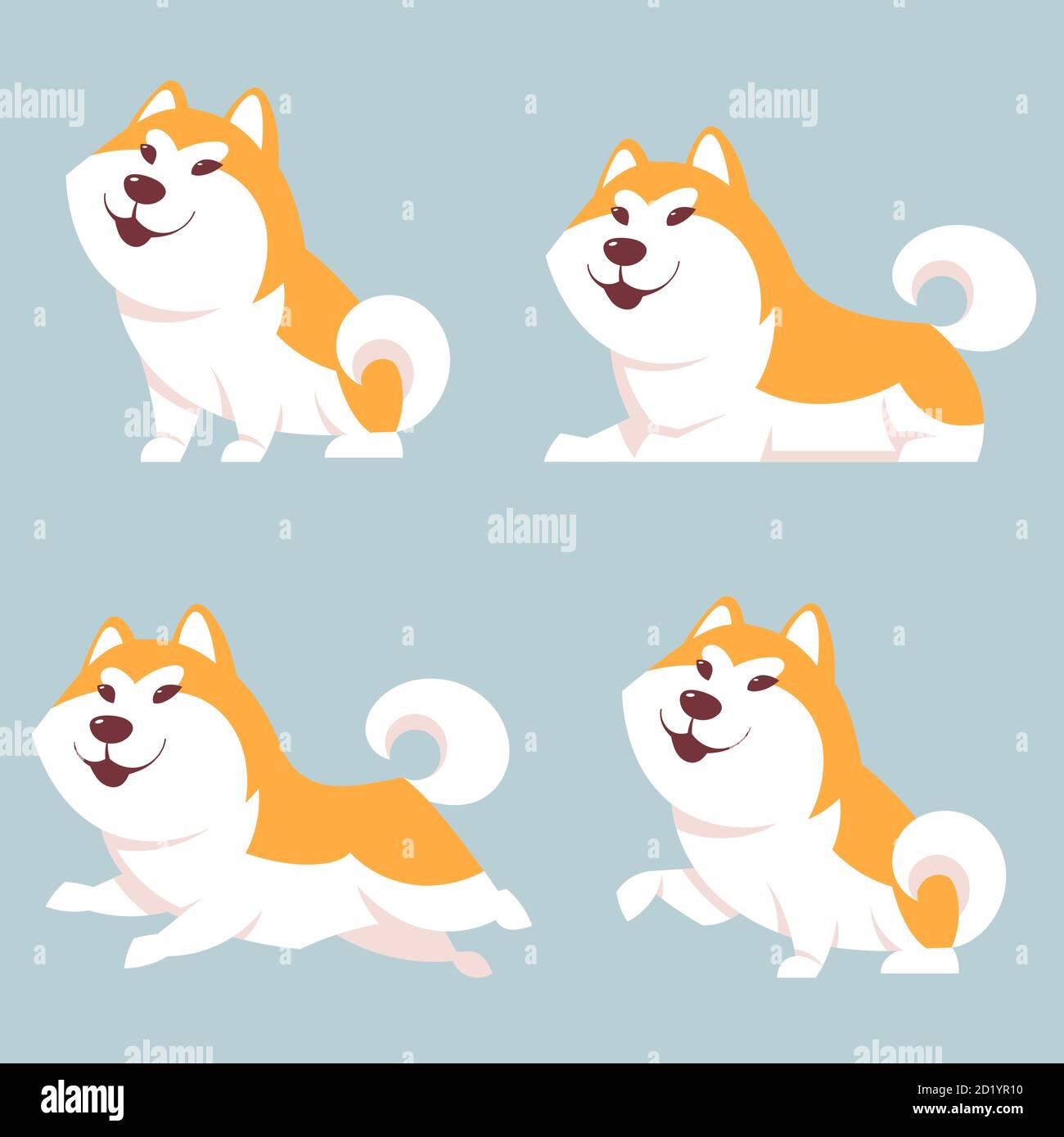 Akita inu Stock Vector Images - Alamy