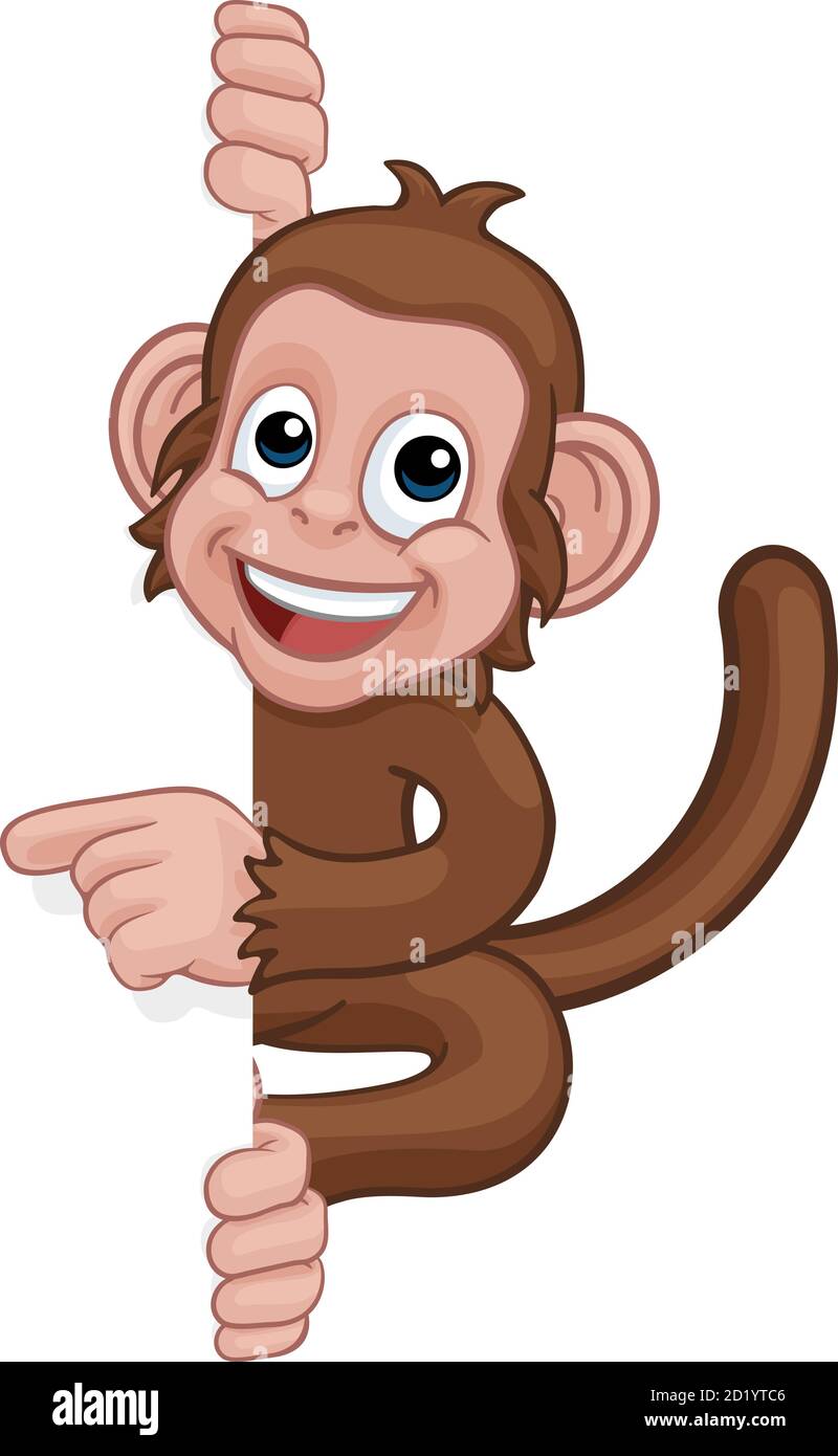 Cartoon illustration laughing happy monkey hi-res stock photography and ...